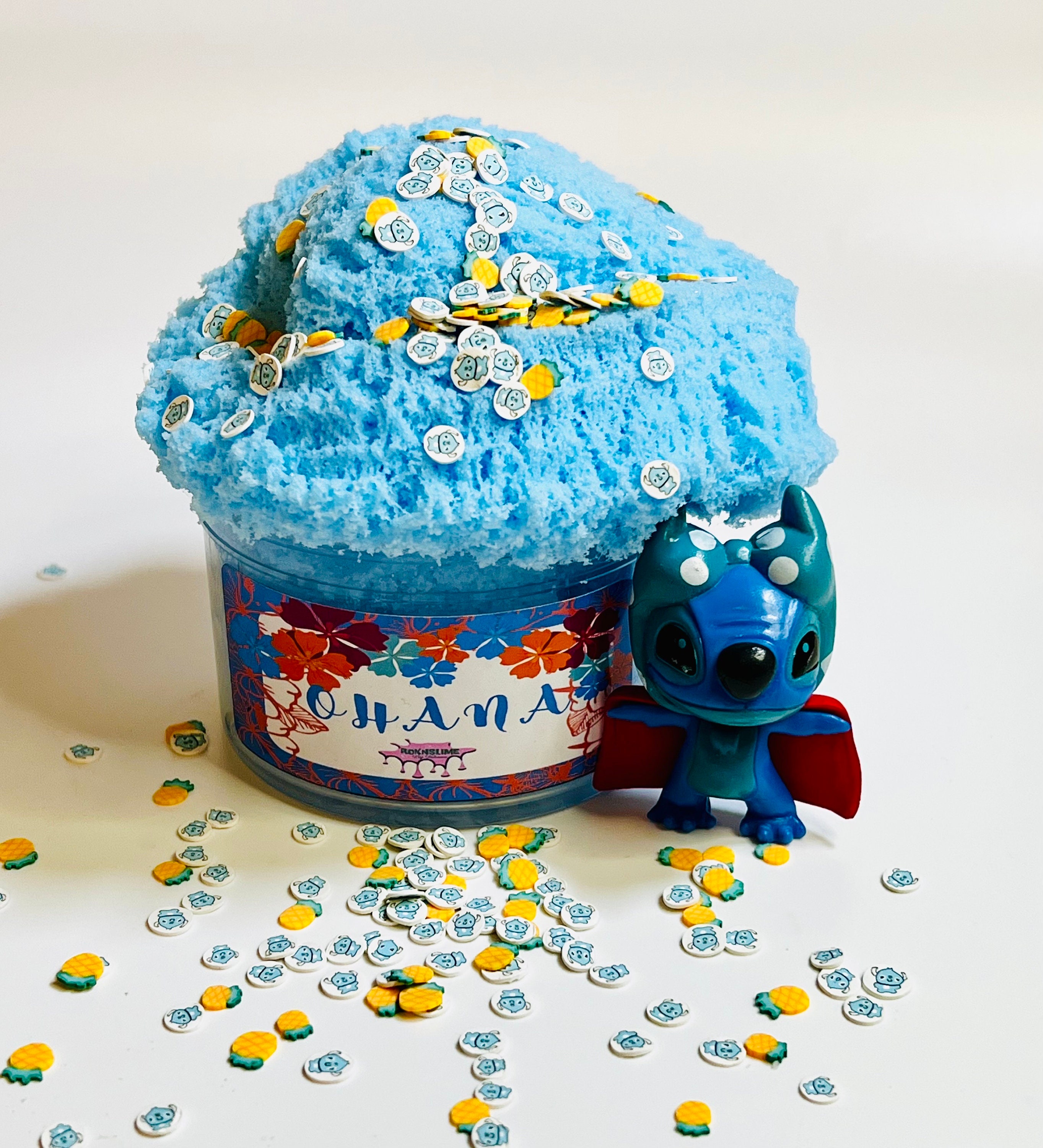 Stitch Theme Slime | Cloud Slime | Blue Slime | Hawaii Slime | Ohana ...