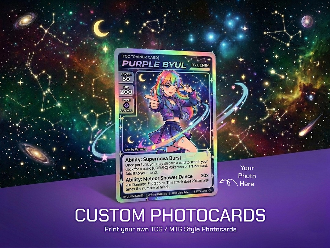 Custom Trading TCG Cards | Print Your Own Sport, K-pop, Playing Game ...