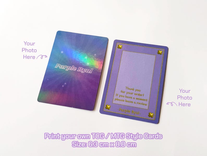 Custom Trading TCG Cards | Print Your Own Sport, K-pop, Playing Game ...