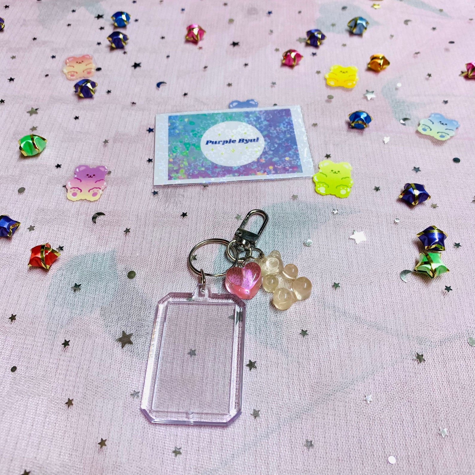 Handmade Kpop Keychain With Photo Frame Custom Personalised - Etsy