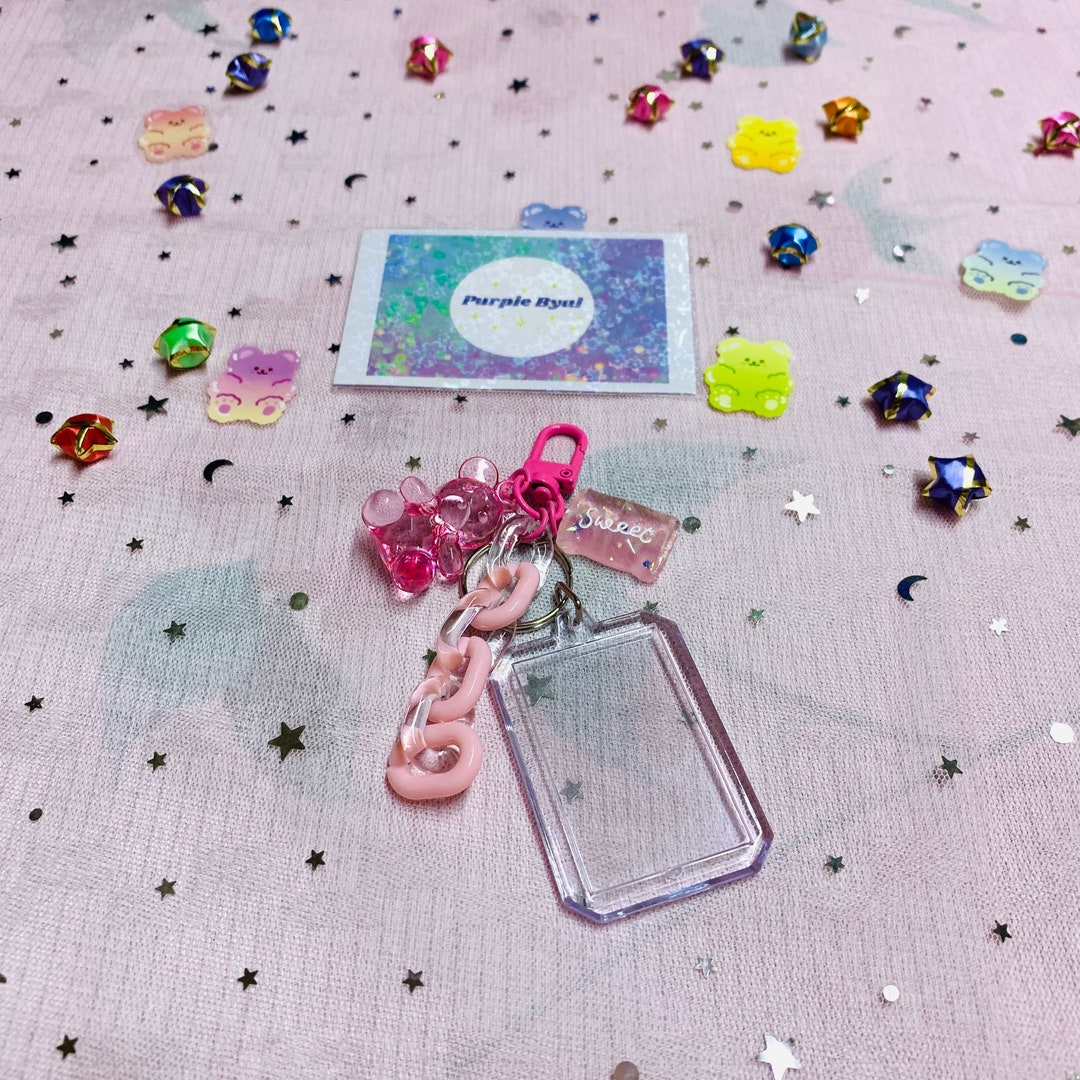Handmade Kpop Keychain With Photo Frame Custom Personalised Name for ...