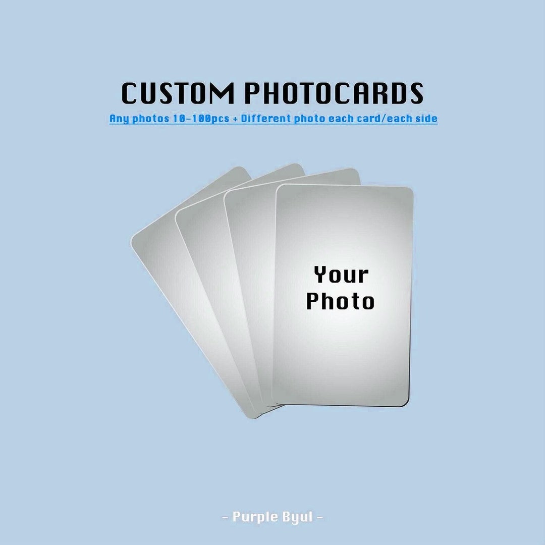 Custom Photocard 10 to 100PCS Any Picture Customized Glossy Matte ...