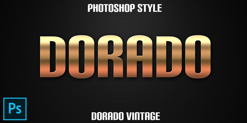 Estilo Dorado Vintage Para Photoshop - Photoshop Golden Text PSD Style ...