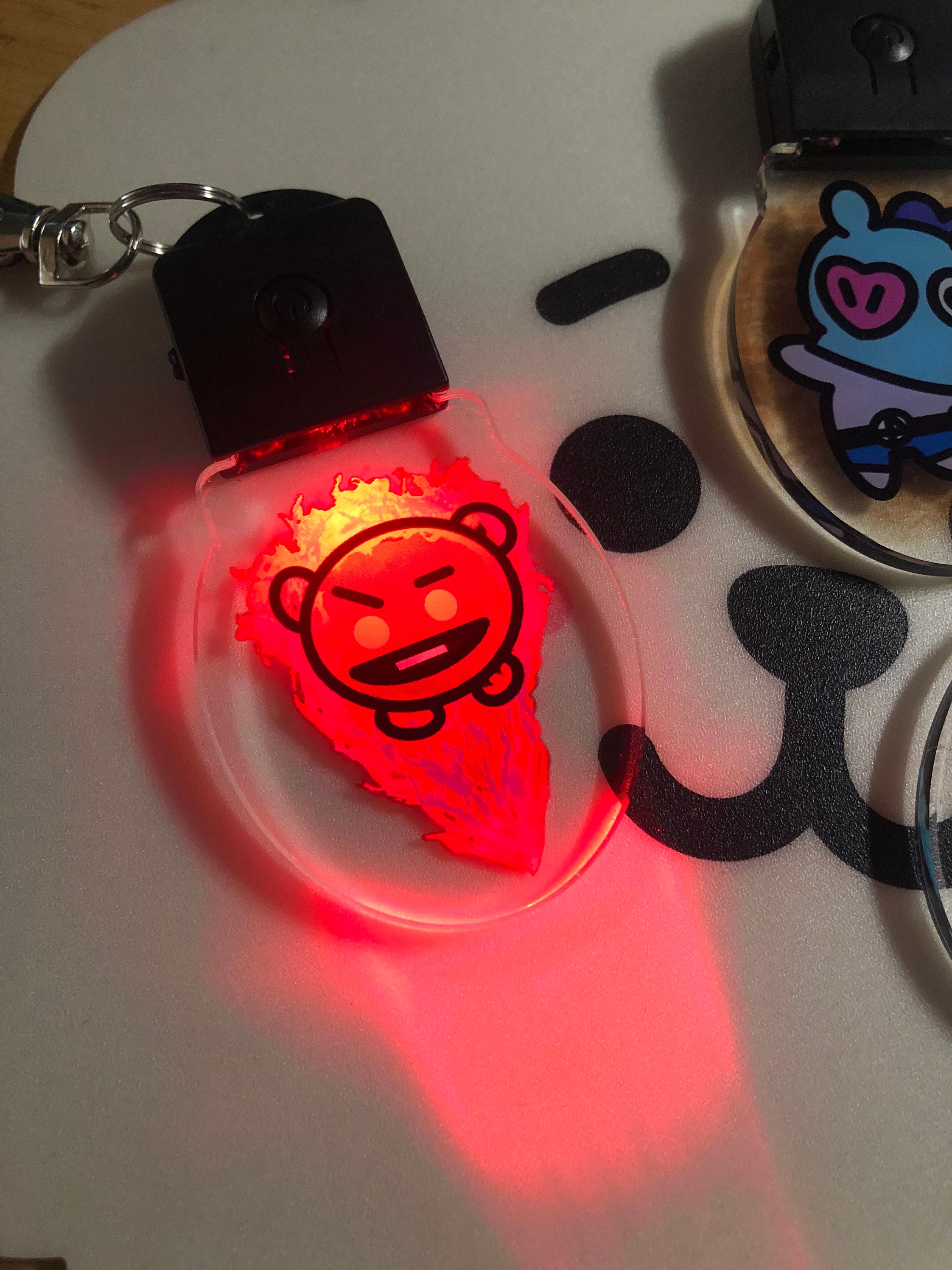 BT21 Rap Lineup X Fantastic Four Lightup Lightbulb Keychain - Etsy
