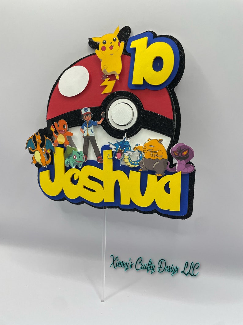 Pokemon Cake Topper - Etsy