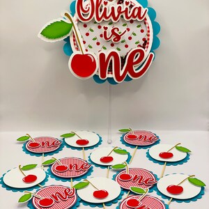 Cherry Shaker Cake Topper, Cherry Cupcake Toppers - Etsy