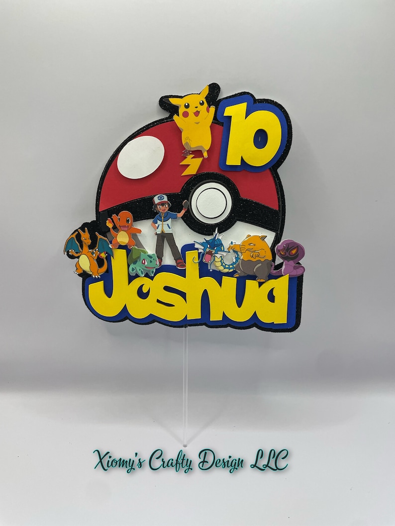 Pokemon Cake Topper - Etsy