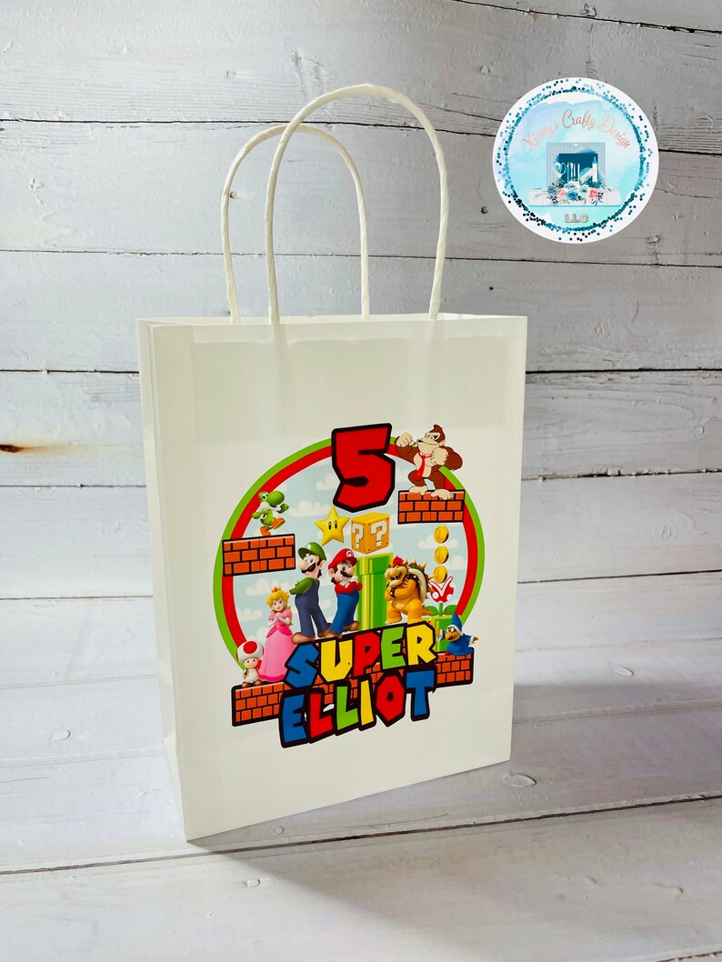 Super Mario Favor Bags - Etsy
