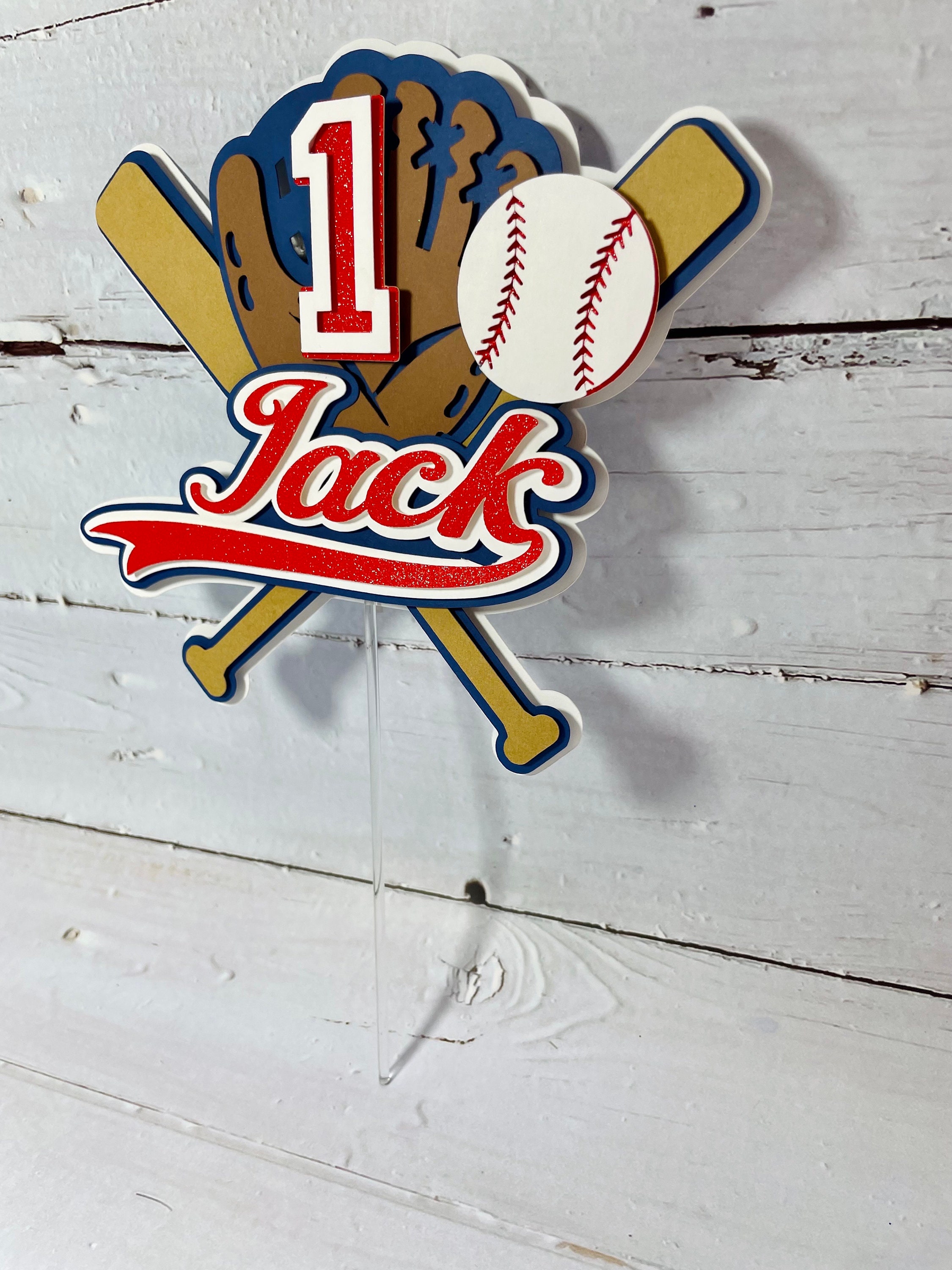 Baseball Cake Topper - Etsy