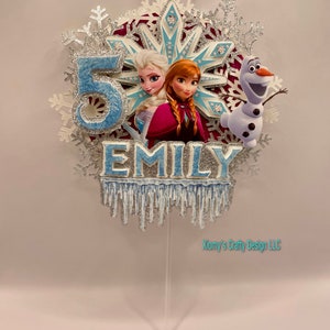 Elsa and Anna Frozen Cake Topper - Etsy