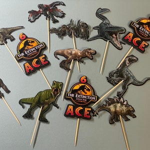 Jurassic Park, Jurassic World Cake Topper, Cupcake Toppers - Etsy