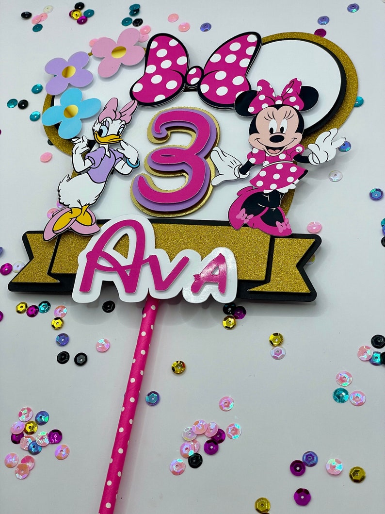 Minnie and Daisy Cake Topper - Etsy