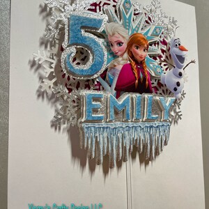 Elsa and Anna Frozen Cake Topper - Etsy