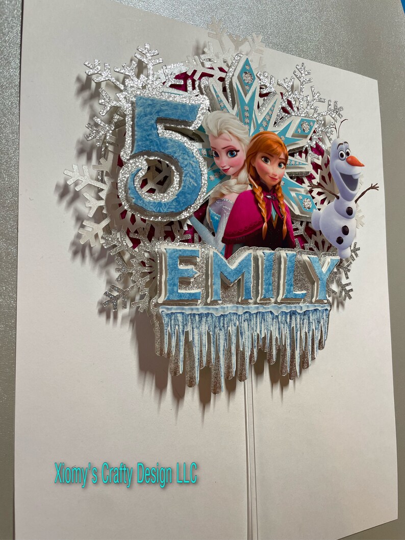 Elsa and Anna Frozen Cake Topper - Etsy