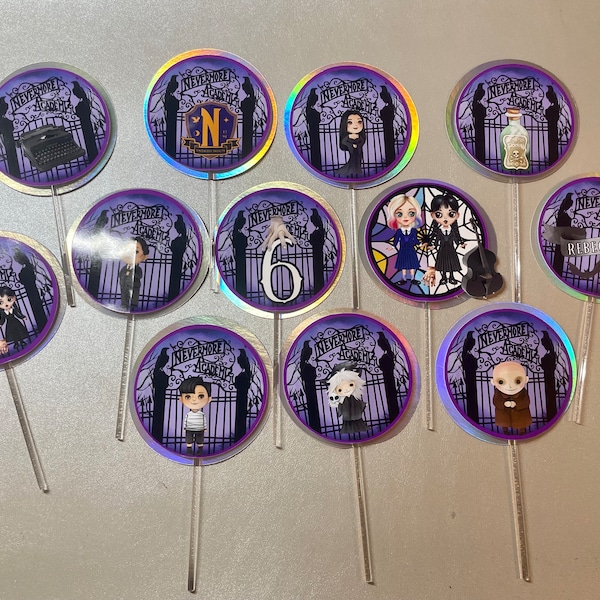 Wednesday Addams Cupcakes - Etsy