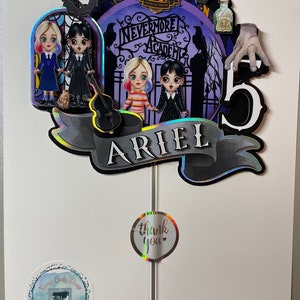 Wednesday Addams and Enid Cake Topper - Etsy