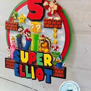 Super Mario Cake Topper and Cupcake Toppers - Etsy