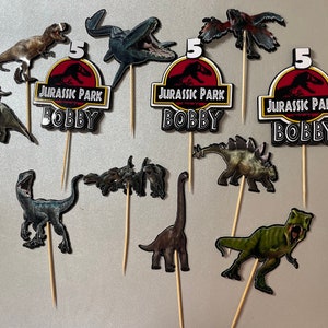 Jurassic Park, Jurassic World Cake Topper, Cupcake Toppers - Etsy