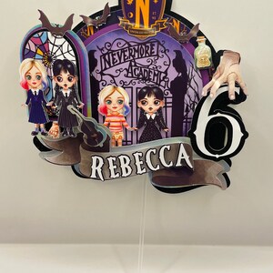 Wednesday Addams and Enid Cake Topper - Etsy