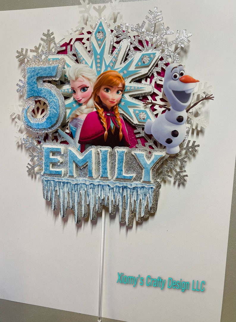 Elsa and Anna Frozen Cake Topper - Etsy