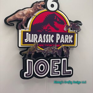 Jurassic Park, Jurassic World Cake Topper, Cupcake Toppers - Etsy