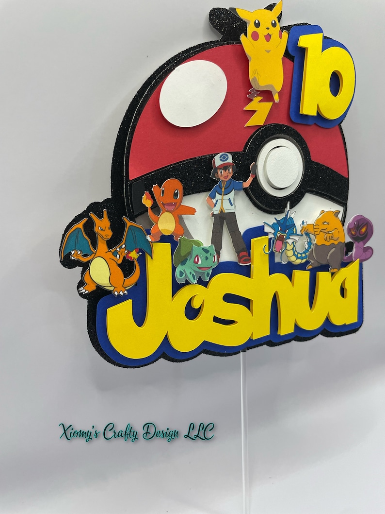 Pokemon Cake Topper - Etsy
