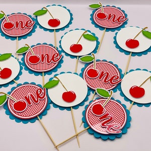 Cherry Shaker Cake Topper, Cherry Cupcake Toppers - Etsy