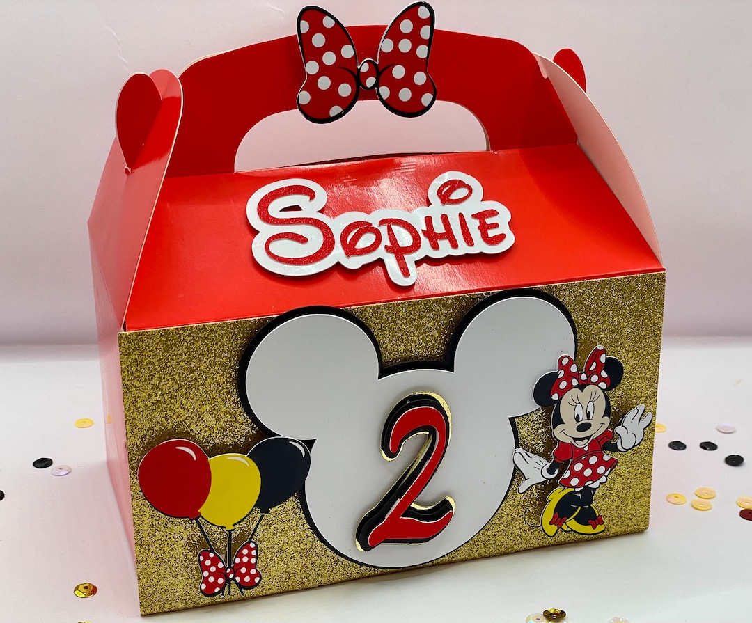 Minnie Mouse Party Favor Boxes - Etsy