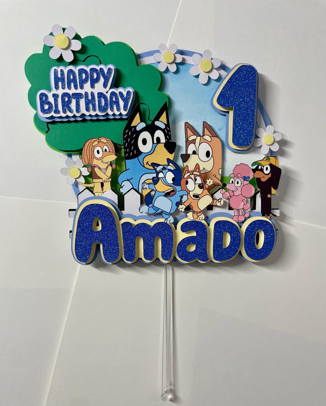 Bluey Cake Topper - Etsy