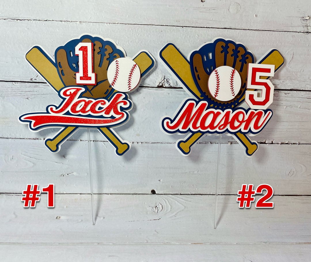 Baseball Cake Topper - Etsy