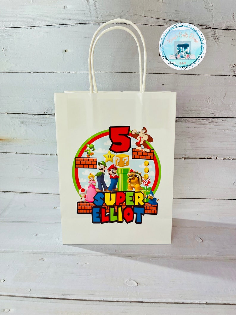 Super Mario Favor Bags - Etsy
