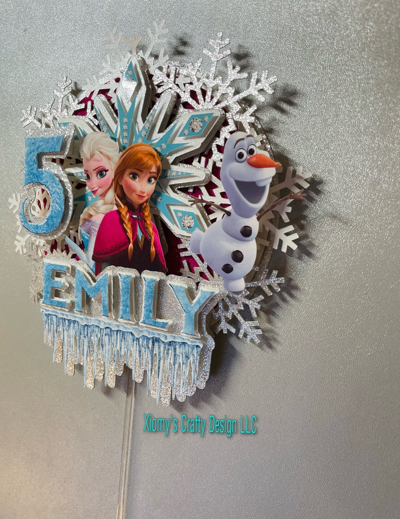 Elsa and Anna Frozen Cake Topper - Etsy