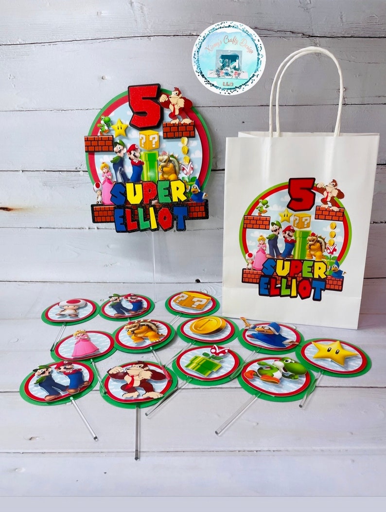 Super Mario Favor Bags - Etsy