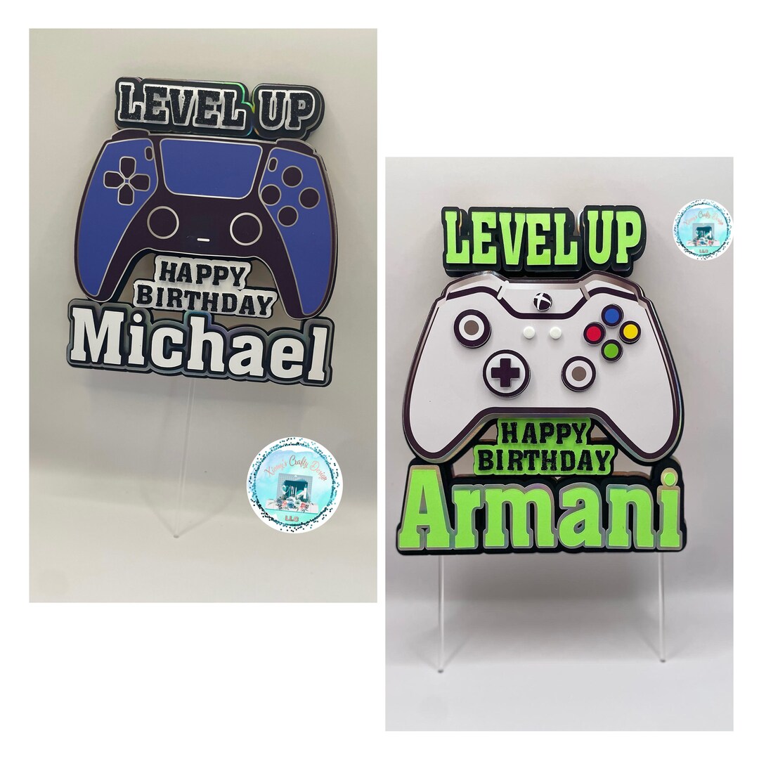 Xbox/playstation Game Controller Cake Topper - Etsy