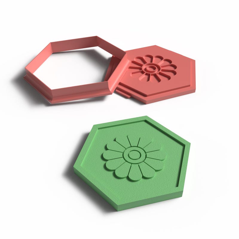Hexagon Stamp - Etsy