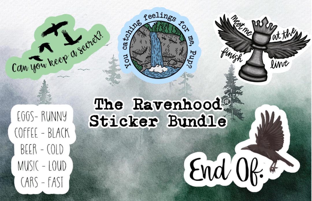 LICENSED the Ravenhood Series Sticker Bundle - Etsy