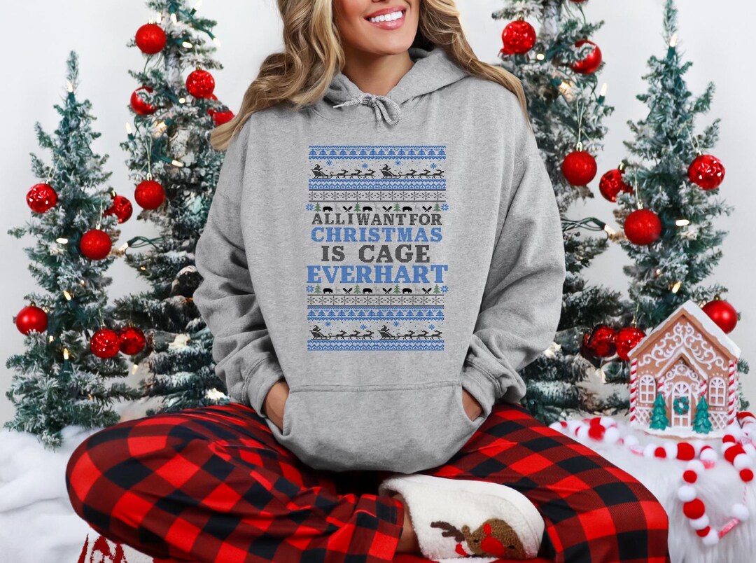 Officially Licensed All I Want for Christmas is Cage Everhart Where's ...