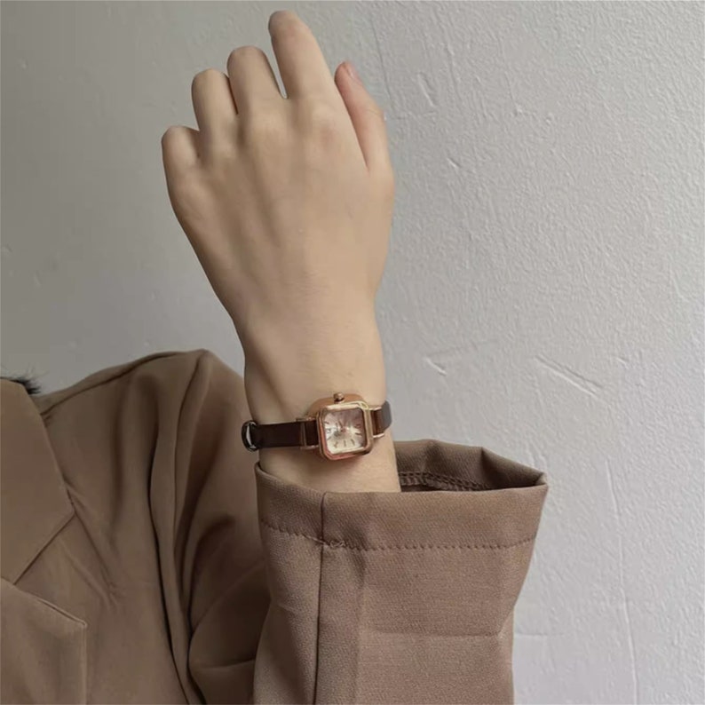Minimalist Quartz Square Women Watch Small Wrist Watch for - Etsy