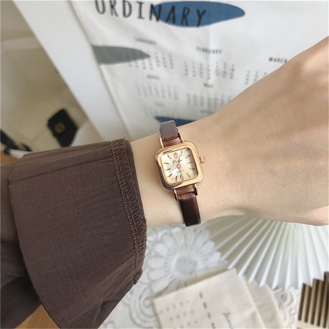 Minimalist Quartz Square Women Watch Small Wrist Watch for - Etsy