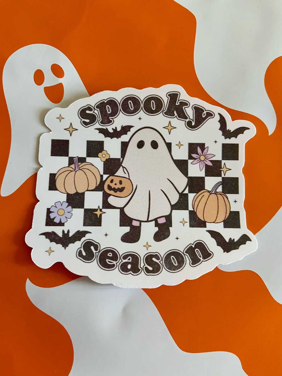 Spooky Season Sticker, Halloween Sticker, Skeleton, Ghosts, Spooky ...