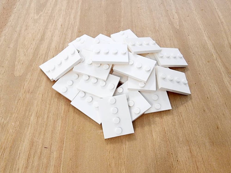 Pack of 10 LEGO Minifigure Display Base Stands 3x4 Modified Tile 88646/ ...