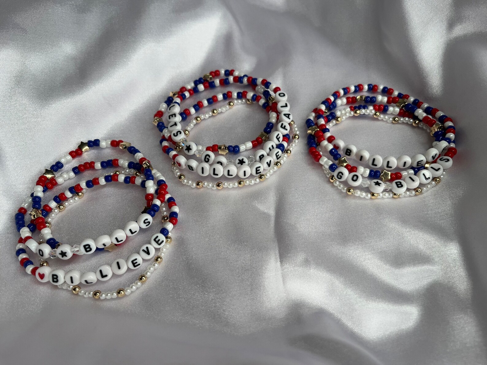Buffalo Bills Stack Bracelet Set - Etsy