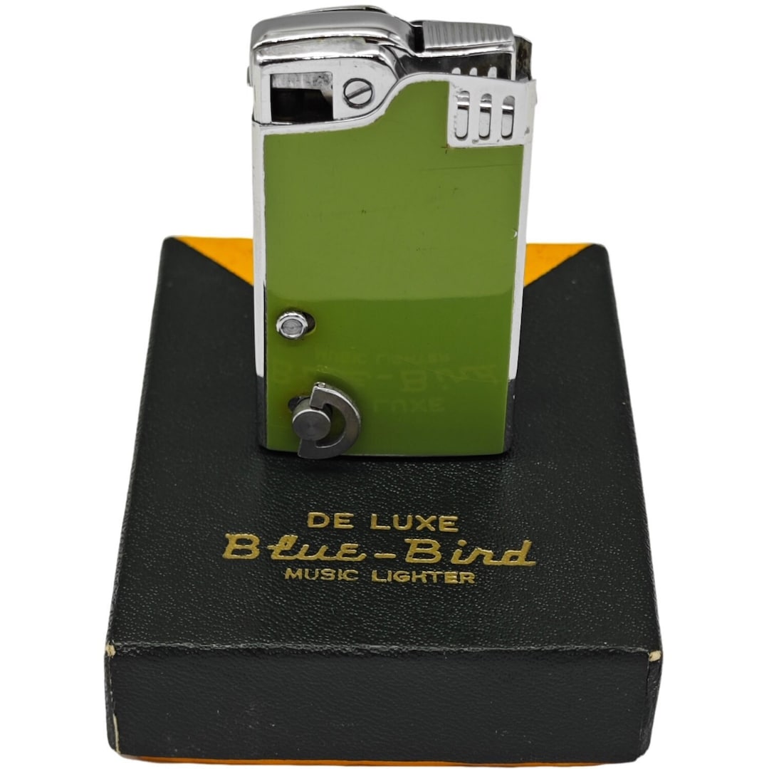 Vintage Blue Bird Music Pocket Lighter Collector Collectible Antique ...