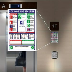 Emergency Contact Display Sticker for Fire/fire/accident - Temporary ...