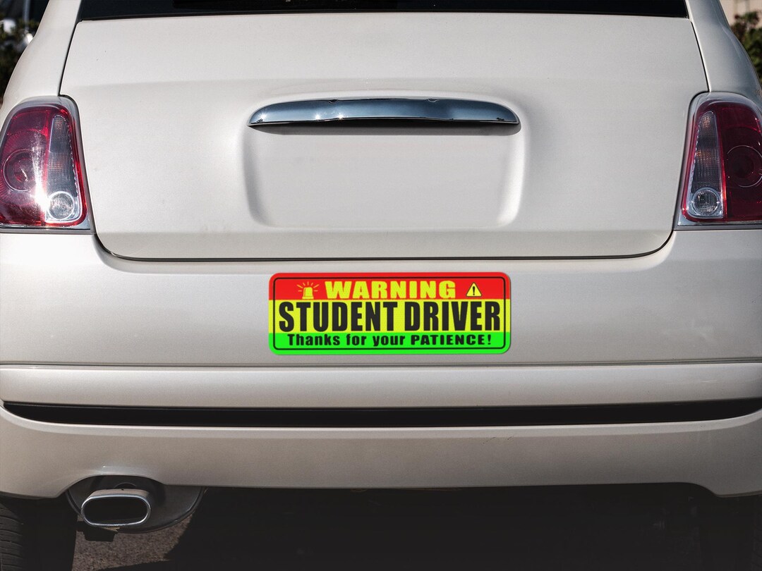 Student Driver-new Driver Stickers - High-visibility Safety Decals for ...