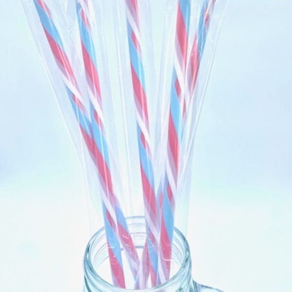Striped Straws - Etsy