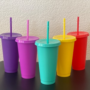 Multi-color Cups 24oz 16oz - Cold Cups - Multi-color Blank Cups - Cups ...