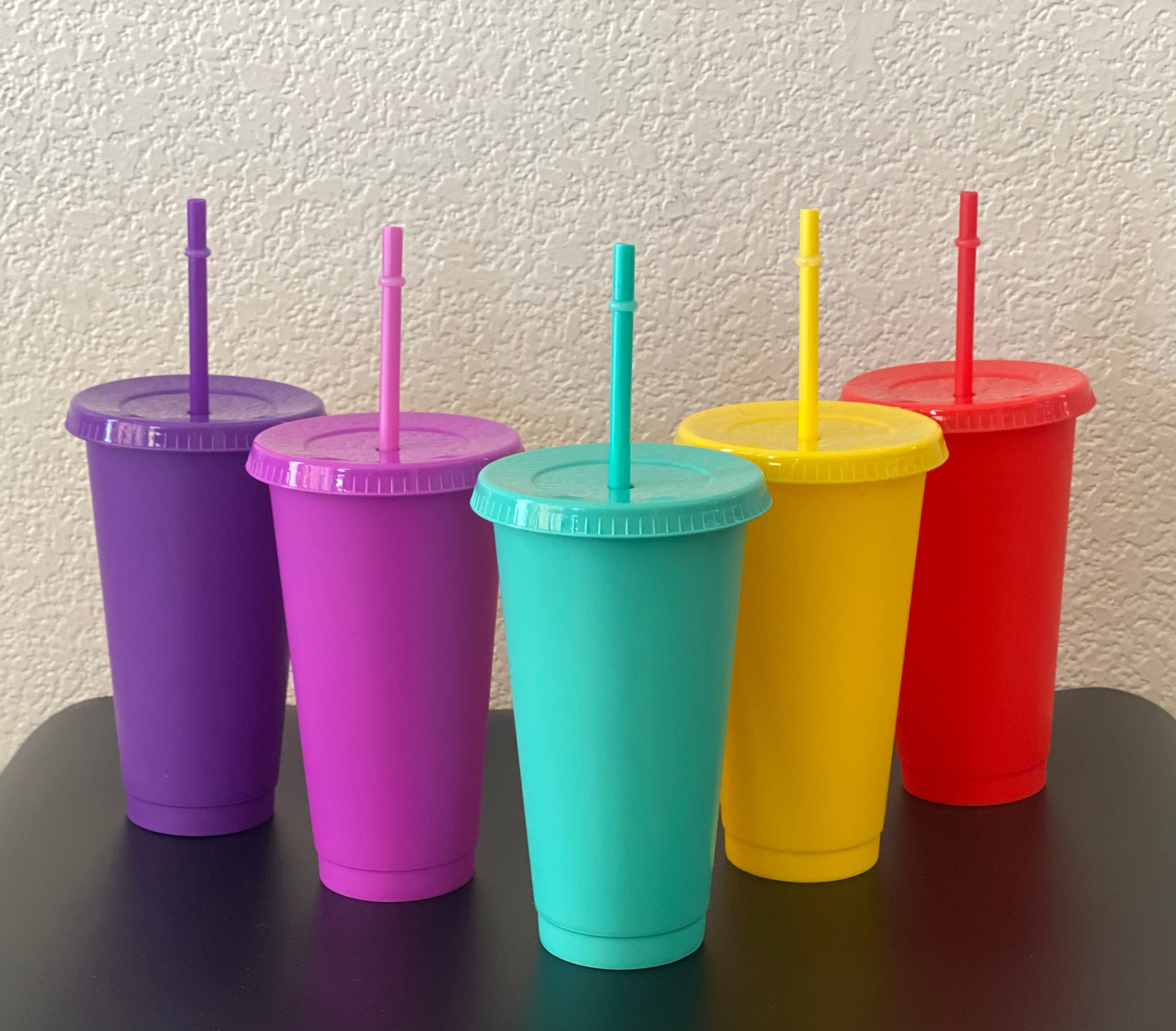 Multi-color Cups 24oz 16oz - Cold Cups - Multi-color Blank Cups - Cups ...