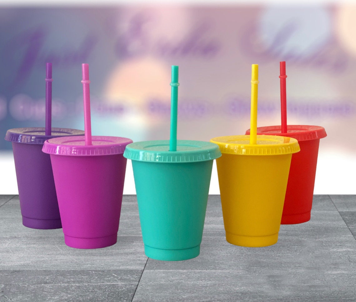 Multi-color Cups 24oz 16oz - Cold Cups - Multi-color Blank Cups - Cups ...