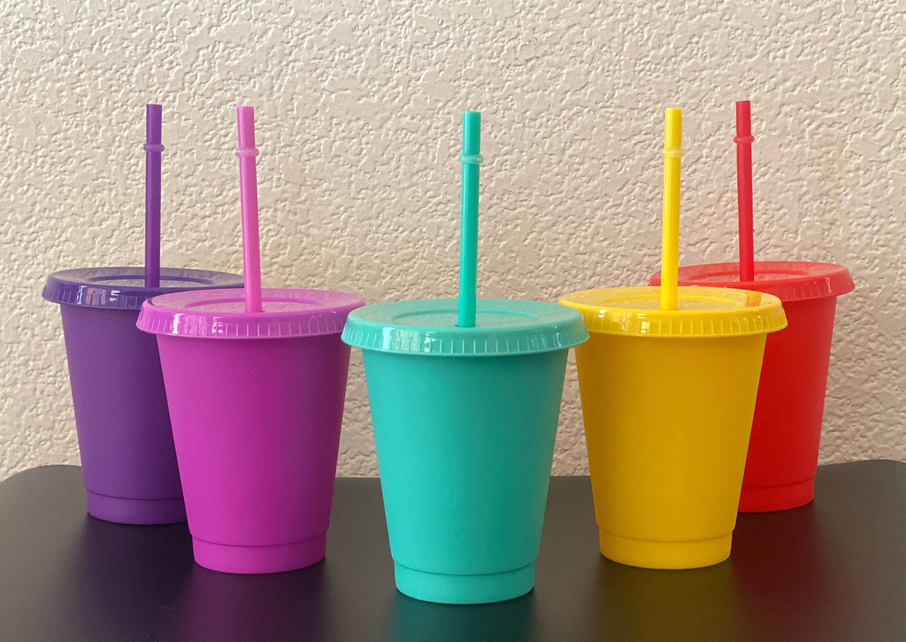 Multi-color Cups 24oz 16oz - Cold Cups - Multi-color Blank Cups - Cups ...